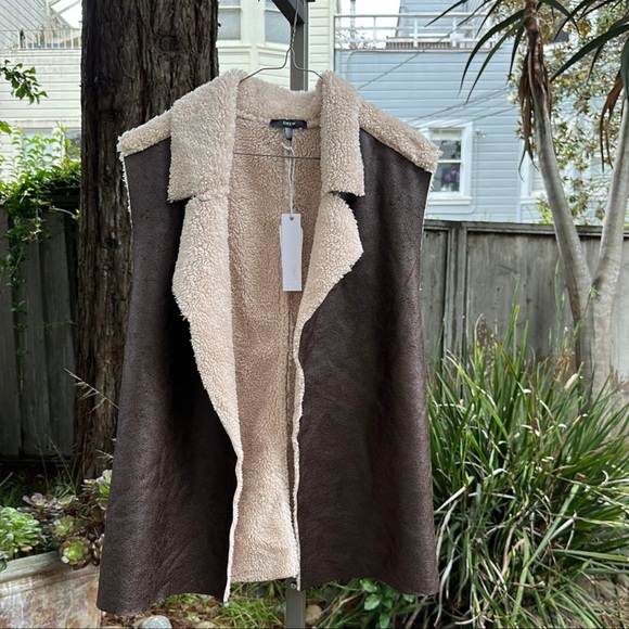 DREW | Jackets & Coats | Drew Lang Vegan Leather Vest | Poshmark